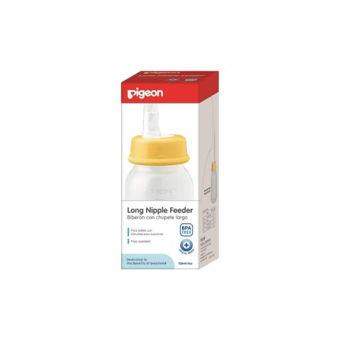 Pigeon – Biberon especial chupete Largo 120ml / 4oz. Blanco – Baby Gash